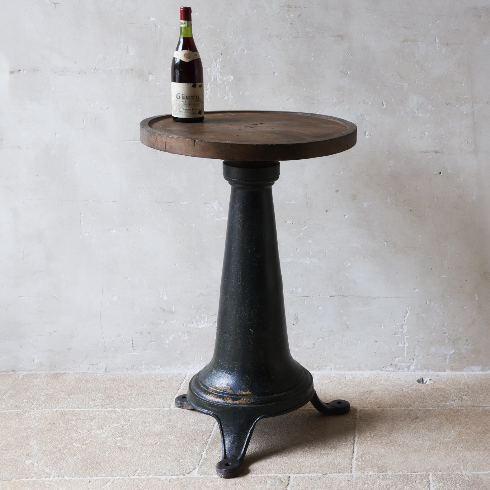 Industrieller Runder Hoher Beistelltisch - Bistrotisch - Piet Jonker